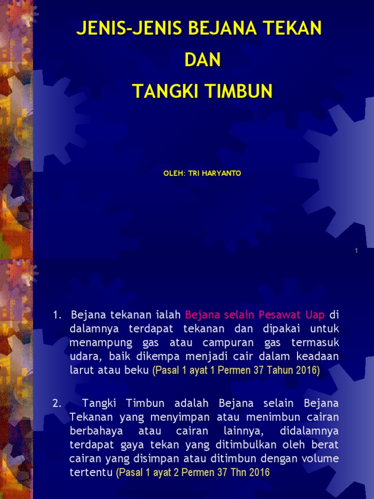 Jenis Bejana Tekan dan Tangki Timbun | PDF