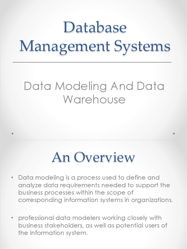 Database Management Systems | PDF | Conceptual Model | Data Warehouse