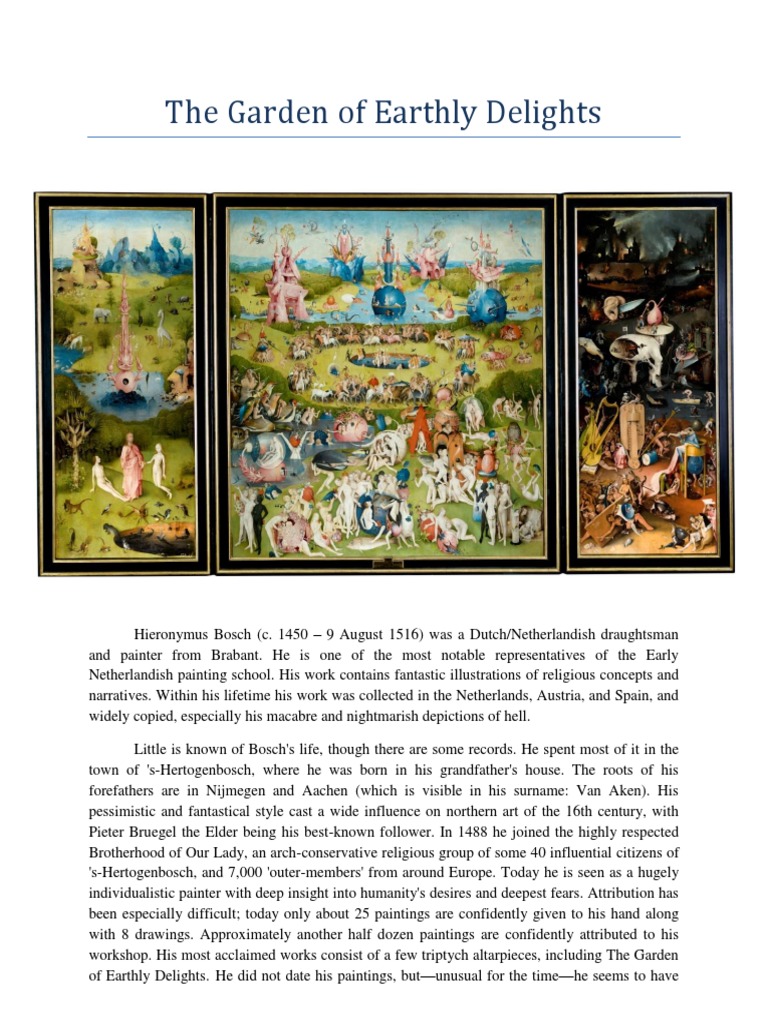 The Garden of Earthly Delights