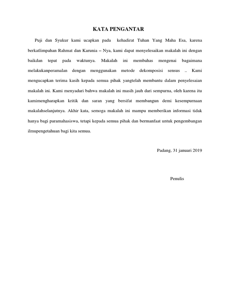 Metode Dekomposisi Sensus | PDF