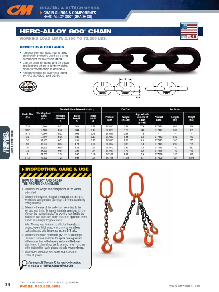 Herc-Alloy 800 Chain | PDF | Rope | Steel