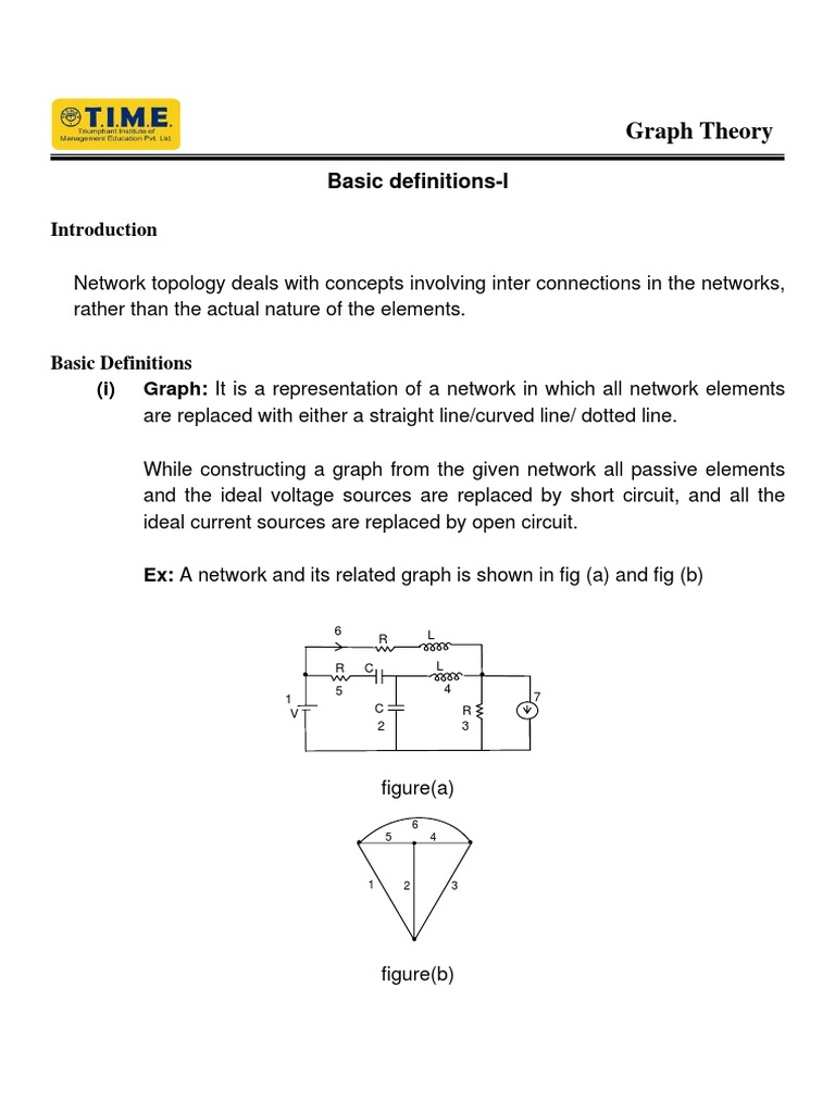 Graph Theory: Basic Definitions-I | PDF | Electronic Engineering | Electricity