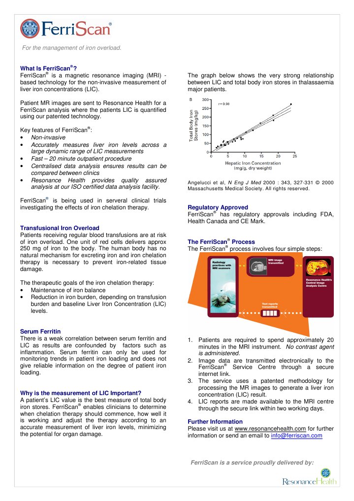 Ferri SCan | PDF | Magnetic Resonance Imaging | Iron