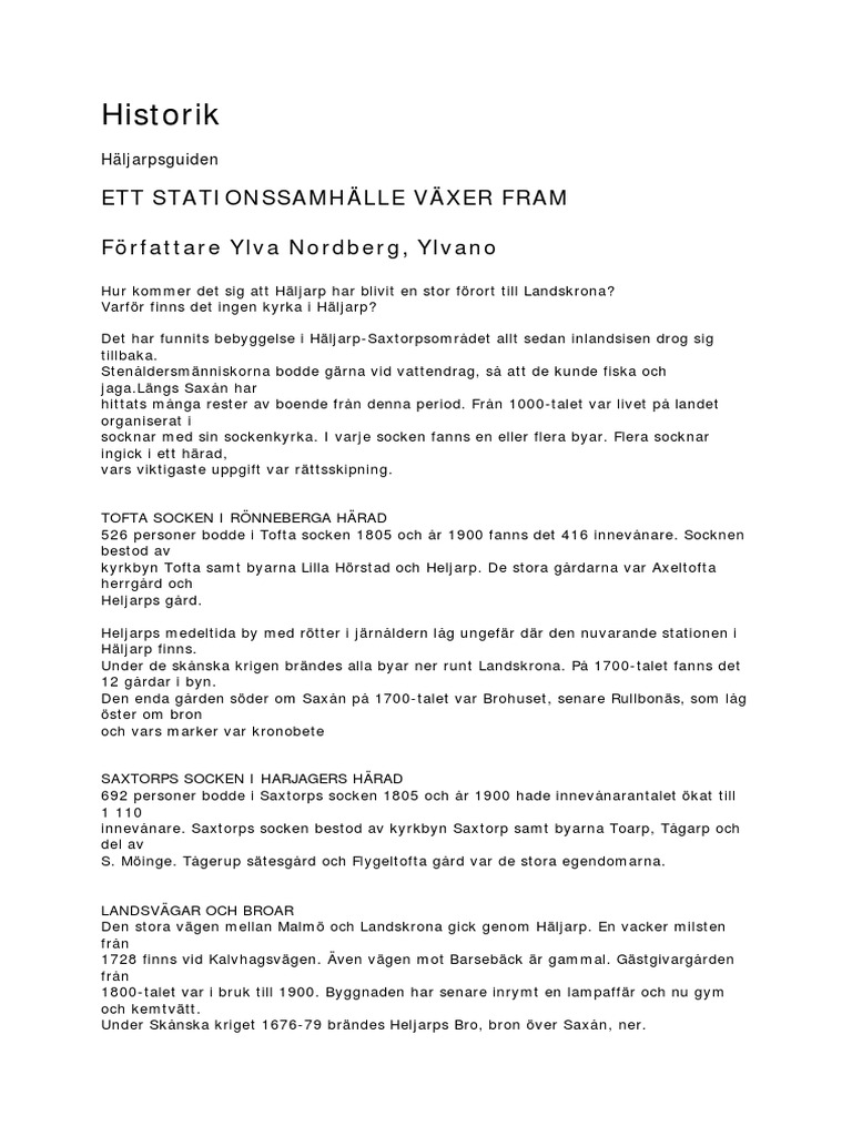 Historik | PDF