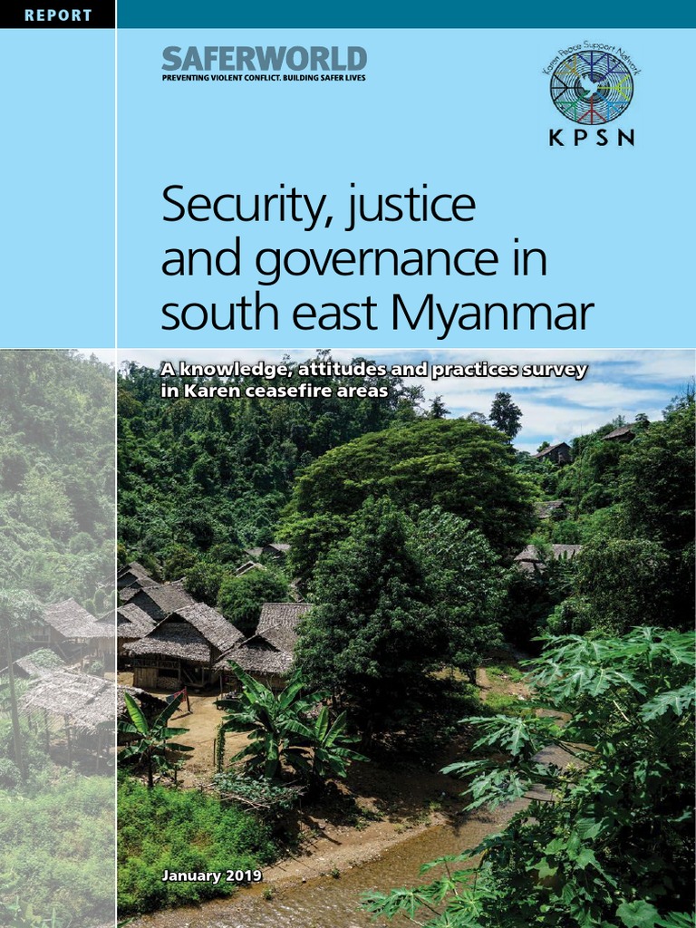 Security Justice and Governance in South East Myanmar PDF | PDF ...