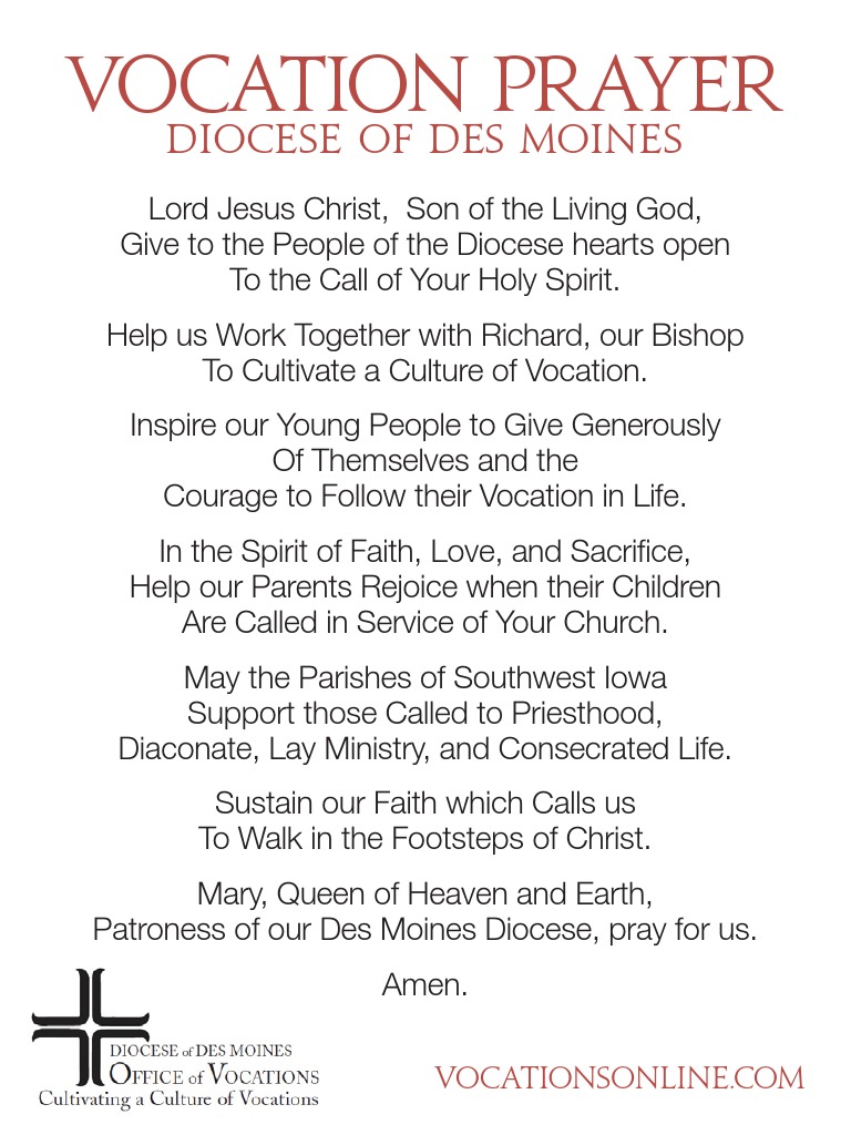Vocation Prayer Feb 2018 | PDF