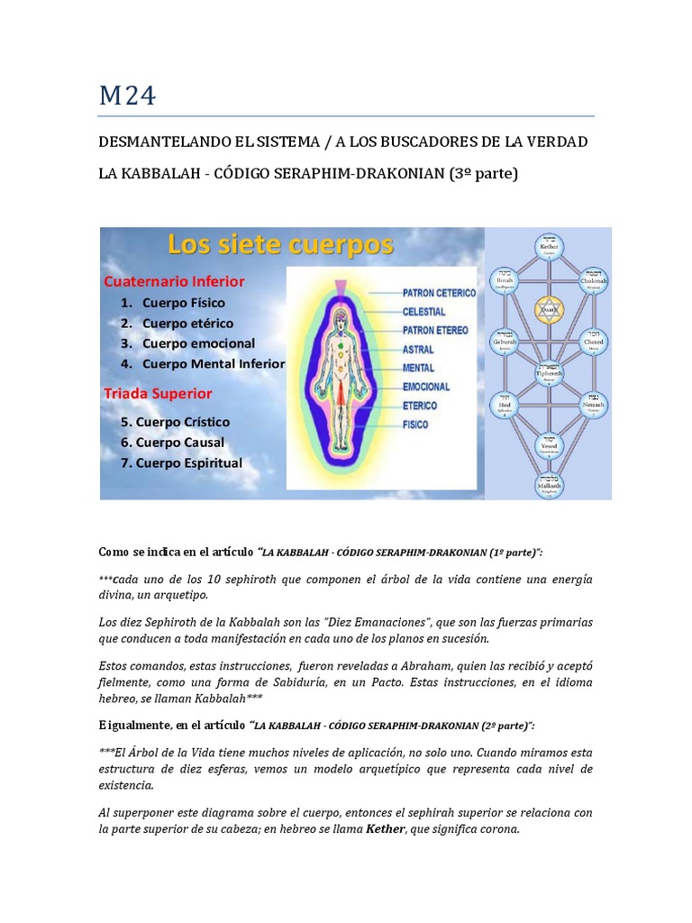 Kabbalah: Código Seraphim-Drakonian | PDF | Ojo | Kábala