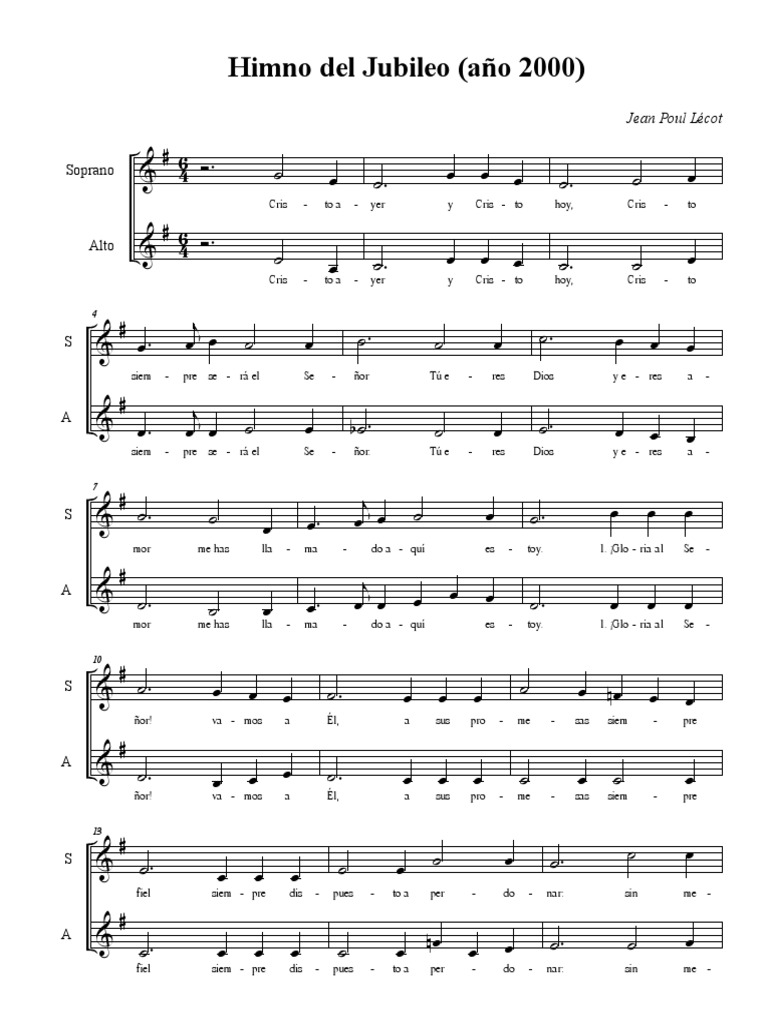 Himno Del Jubileo | PDF | Cristo (título) | Comportamiento religioso y experiencia
