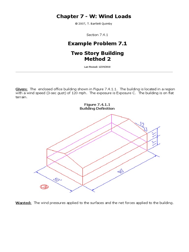 wind load sample asce 7.05 | Windward And Leeward | Wound