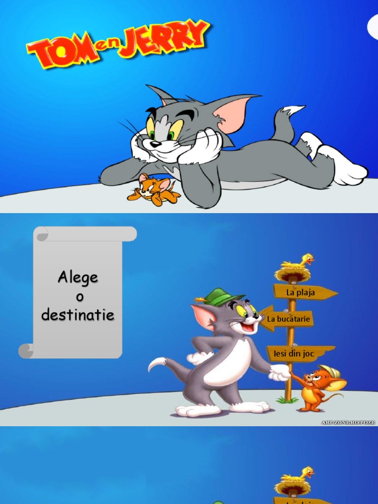 Tom Jerry - Joc Didactic in Powerpoint | PDF