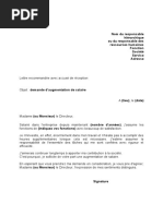 Modele de Lettre Pour Remise en Main Propre Contre Decharge | PDF