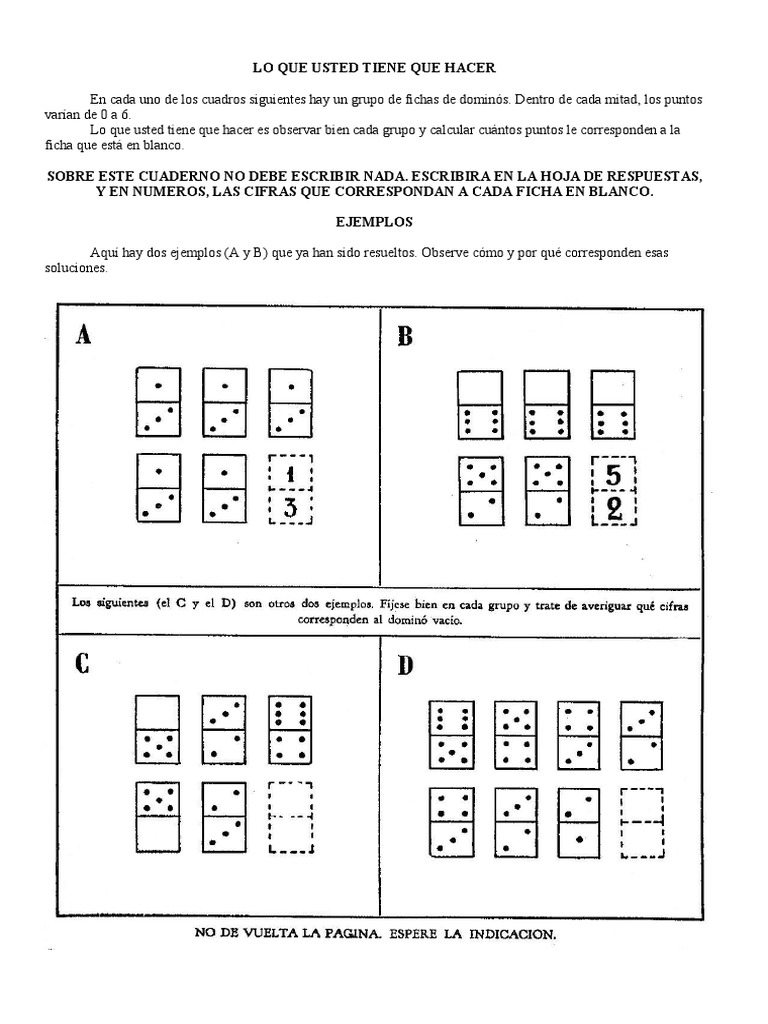 Test de Domino | PDF