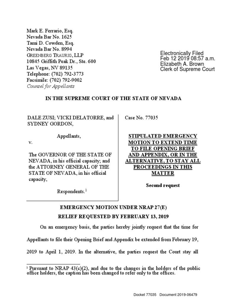 Emergency Motion | Mandamus | Initiative