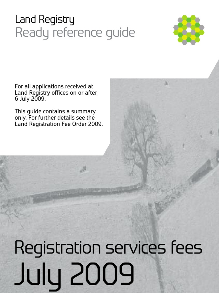 Land Registry Fee Guide 2009 | PDF