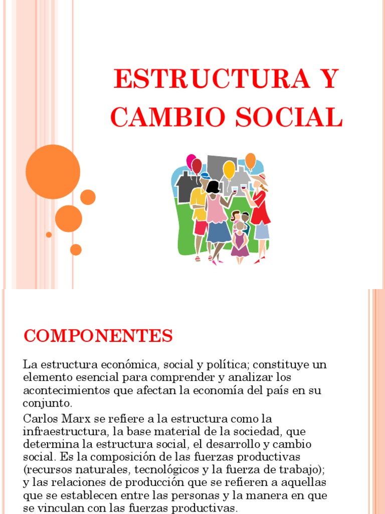 Estructura Y Cambio Social Pdf Población Geografía