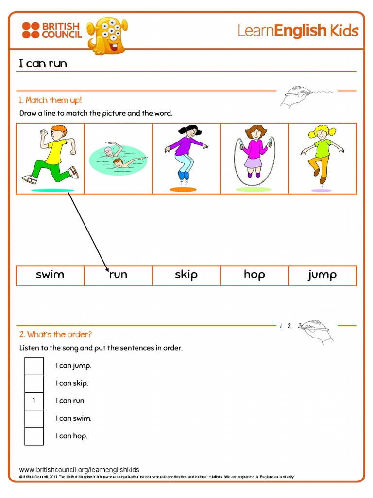 Songs I Can Run Worksheet | PDF | Foreign Language Studies