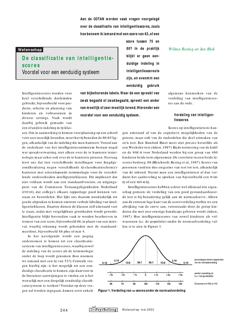 IQ Classificatie | PDF