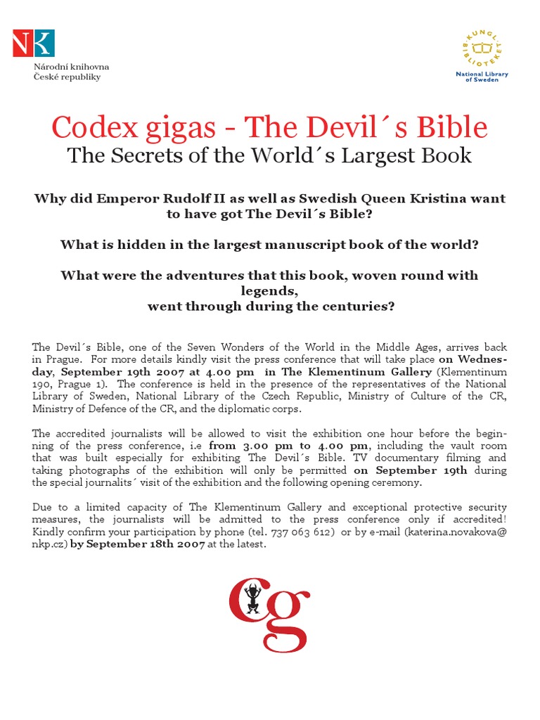 Codex Gigas - The Devil S Bible: The Secrets of The World S Largest ...