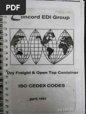 Cedex Code Container Iso - puppylopas