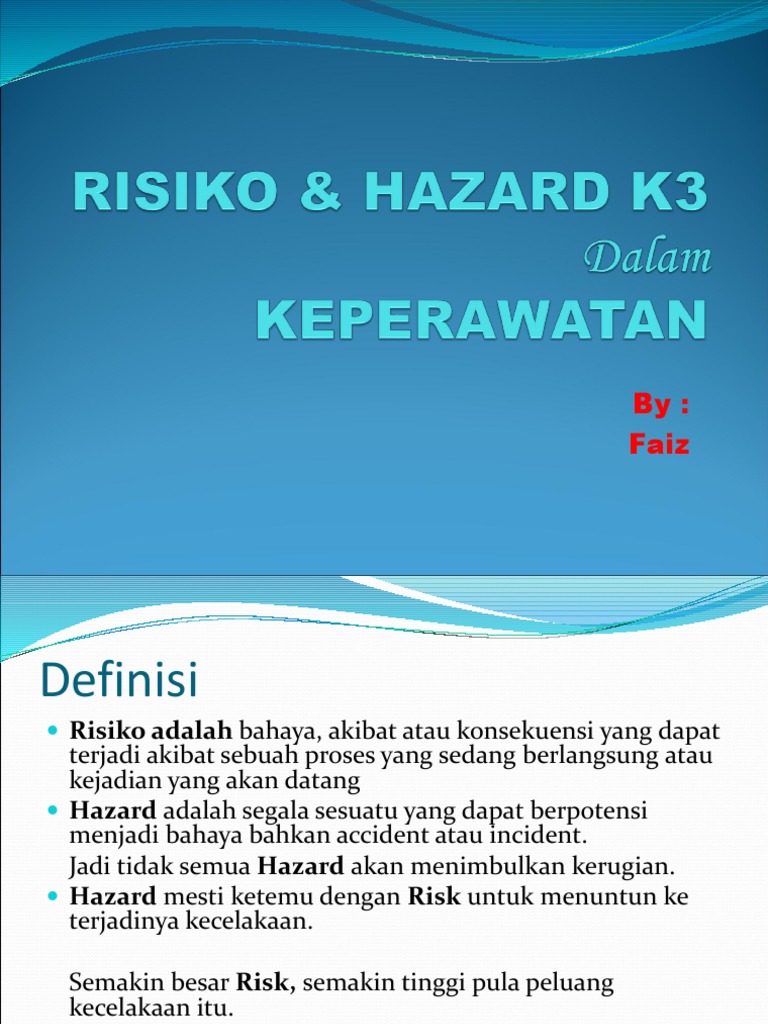 Risiko & Hazard K3 | PDF