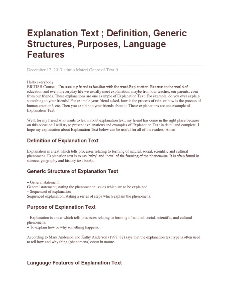 Contoh Text Explanation