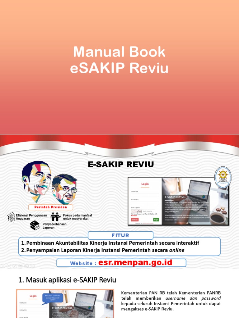 Panduan Penggunaan e-SAKIP Reviu | PDF