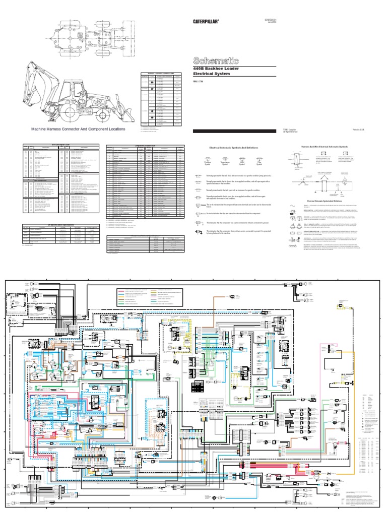 446B Backhoe Loader Electrical System: Machine Harness Connector and ...