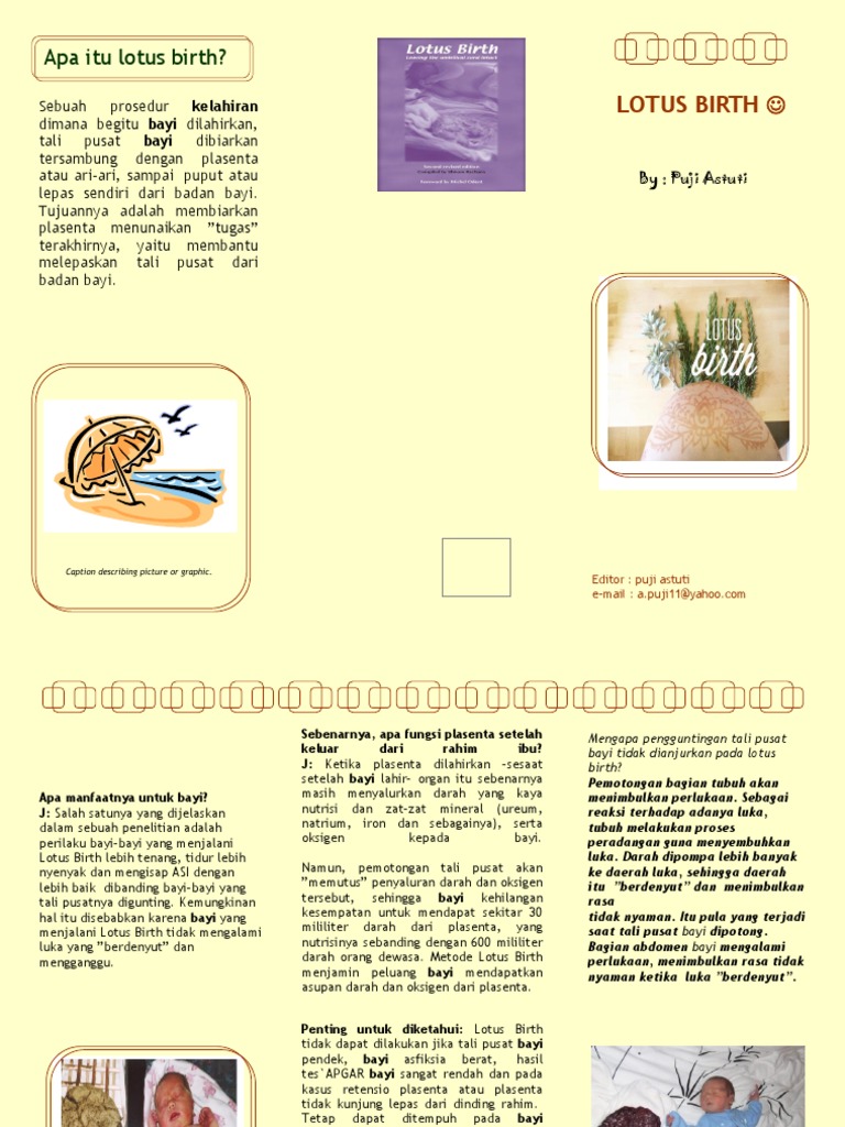 Manfaat dan Prosedur Lotus Birth | PDF | Kesehatan Holistik