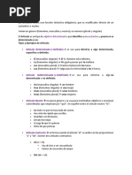 Artículo Neutro y Contracto: Ejemplos y Uso | PDF
