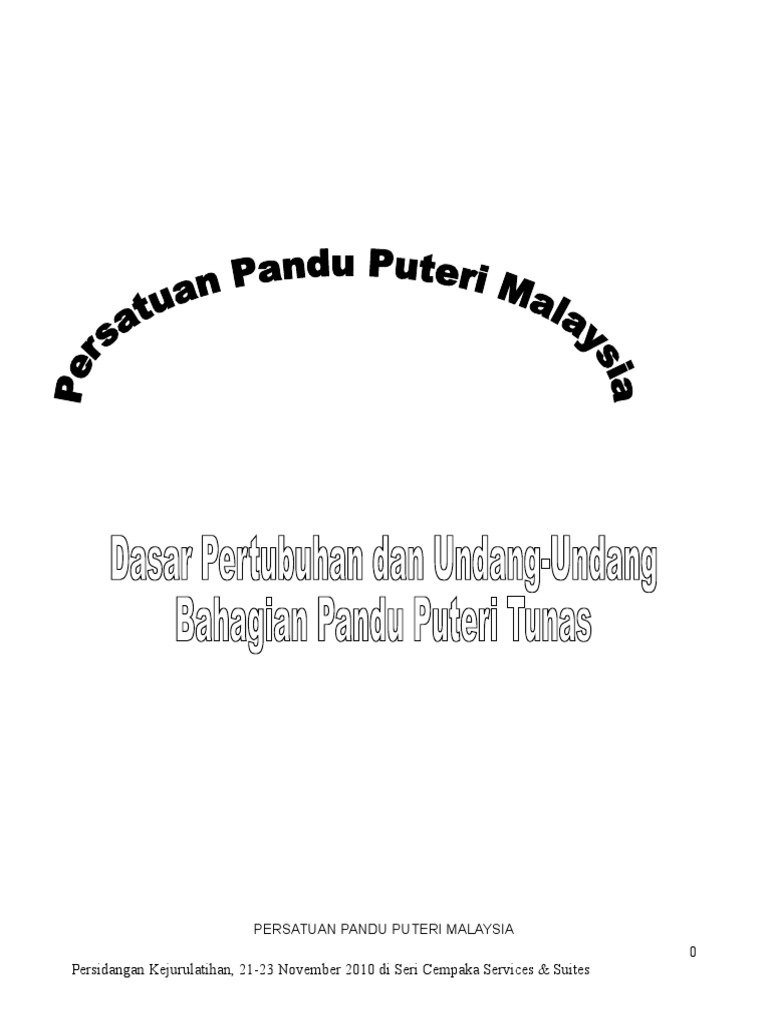 Penubuhan Tunas Puteri | PDF