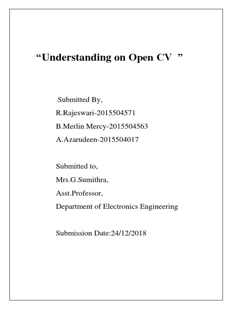 Opencv | PDF | Computer Vision | Microsoft Visual Studio