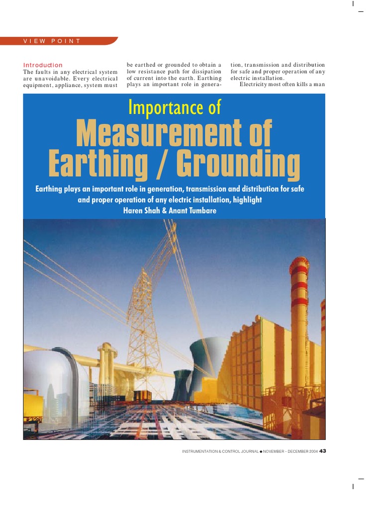 Earthing Measurement | PDF | Force | Electric Power