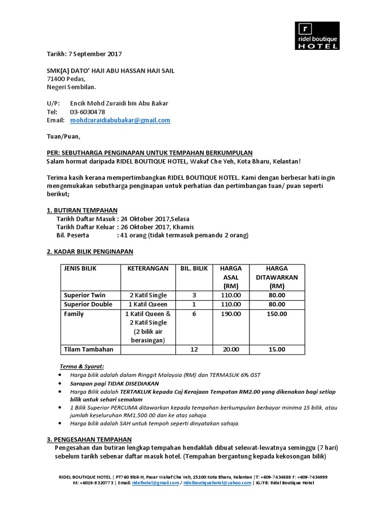 Contoh Quotation | PDF