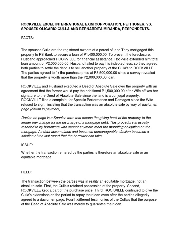 Rule 68 Rules of Court | PDF | Mortgage Law | Mortgage Loan