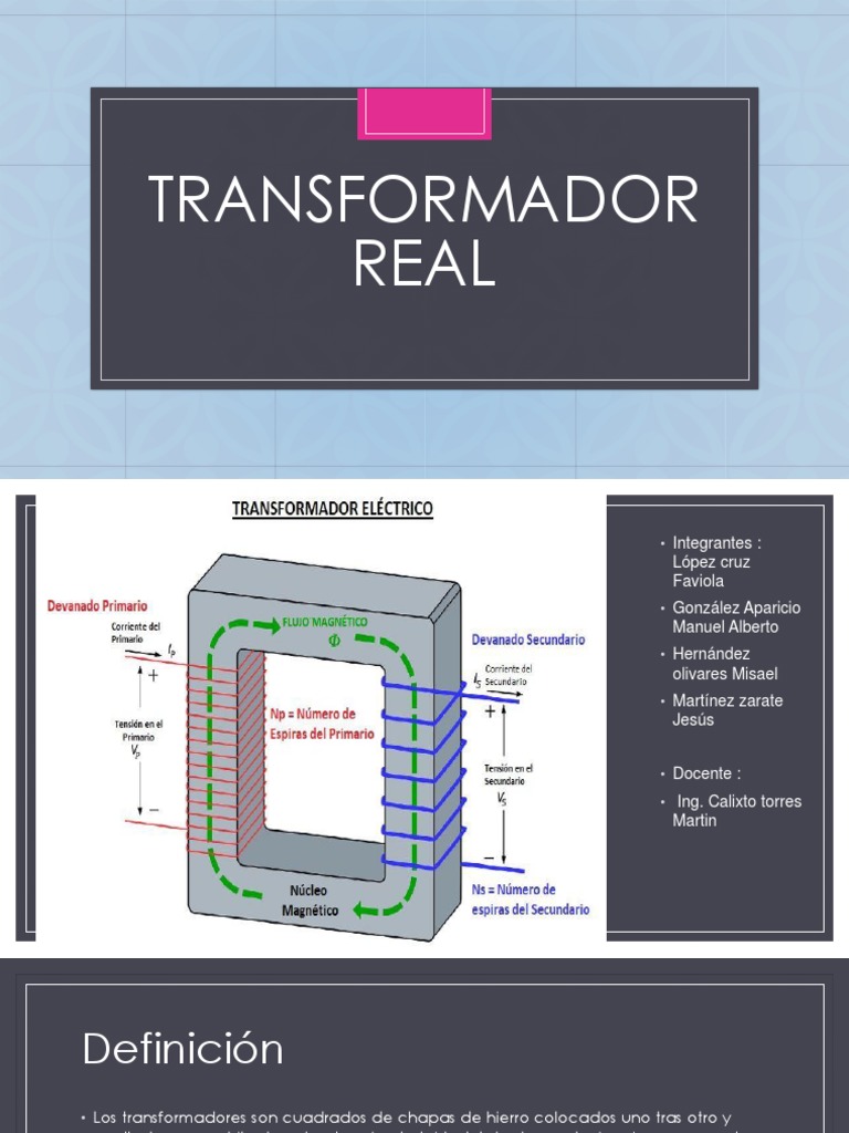 Transformador Real | PDF | Transformador | Inductor