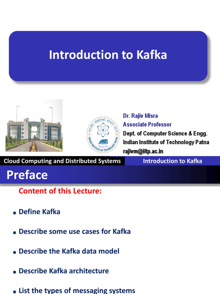 Lecture Intro Kafka Pdf Computer Programming Information Technology 