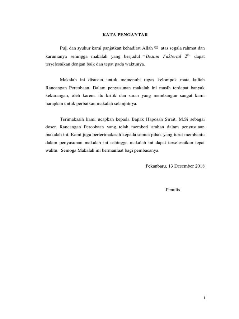 Rancob Faktorial 2k | PDF