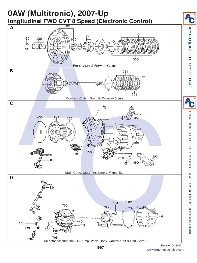 VW 0aw PDF | PDF | Clutch | Transmission (Mechanics)