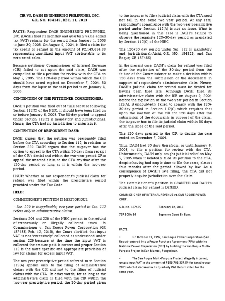 Sec. 229 Is Inapplicable Two-Year Period in Sec. 112 Refers Only To ...