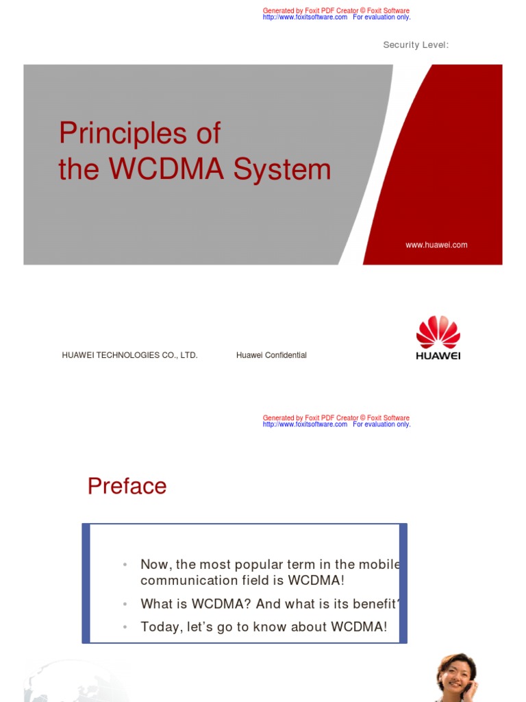 W Principles of The WCDMA System 20080428 A 1 | PDF | Duplex (Telecommunications) | High Speed ...