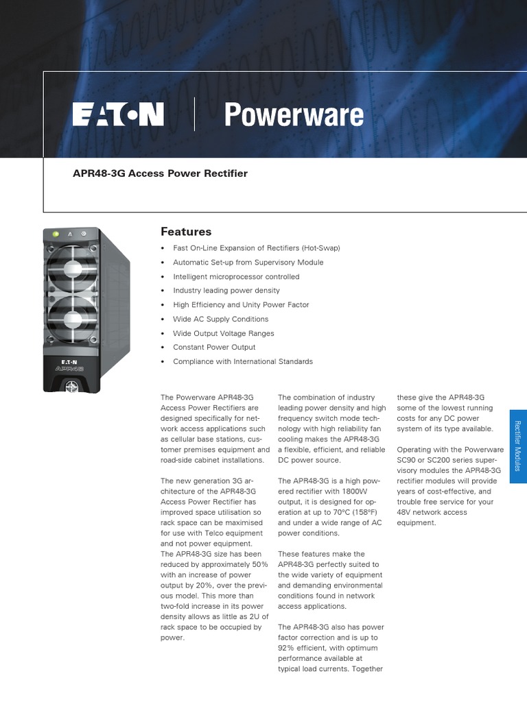 Eaton APR48-3G Cat | Rectifier | Alternating Current | Free 30-day ...