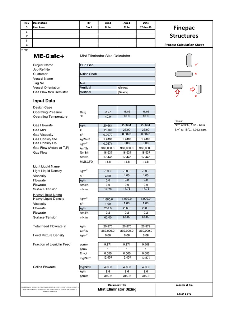 ME-Calc+: Finepac Structures | PDF | Gases | Liquids