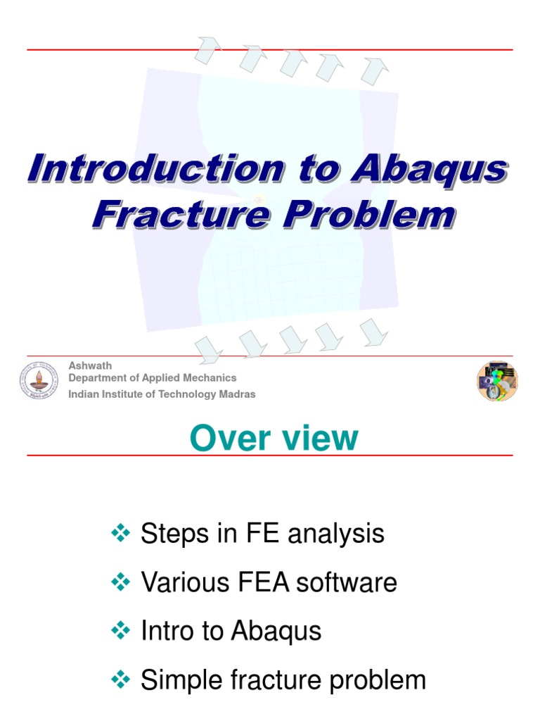 ABAQUS Fracture Problem | PDF | Finite Element Method | Engineering