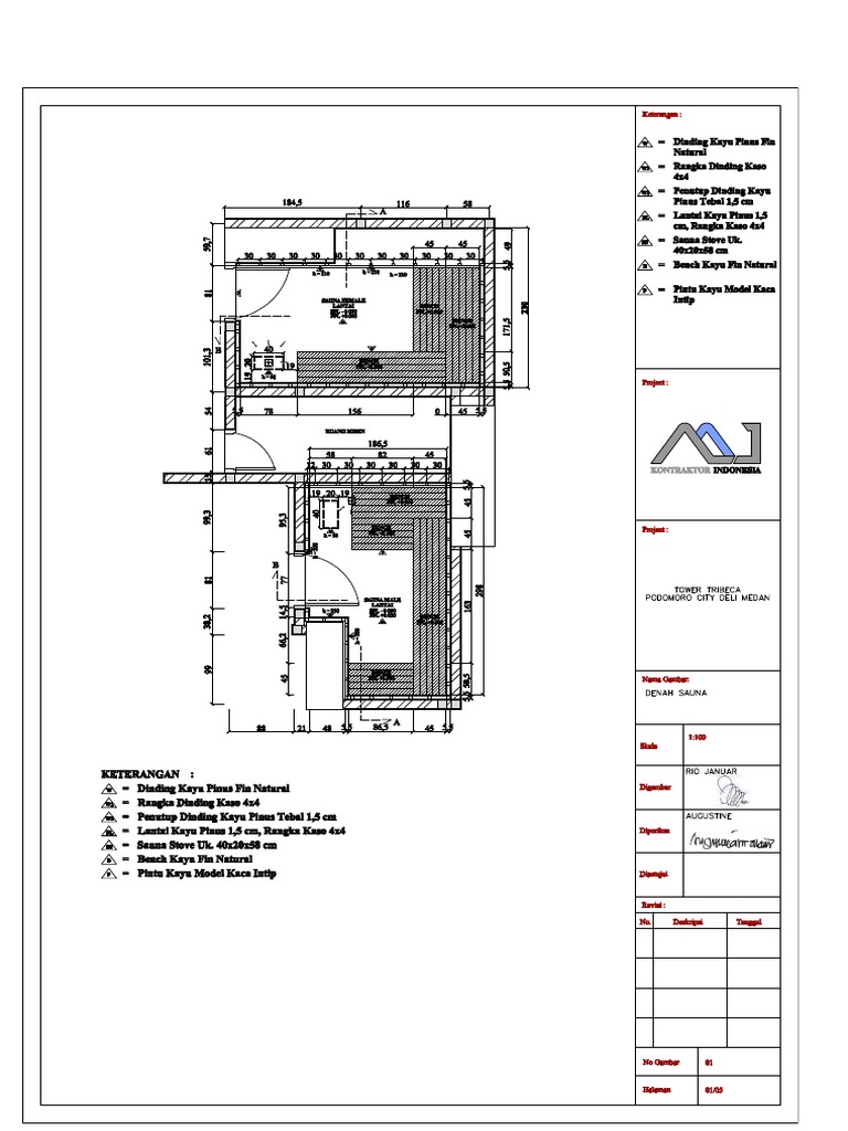 Denah Sauna Medan | PDF
