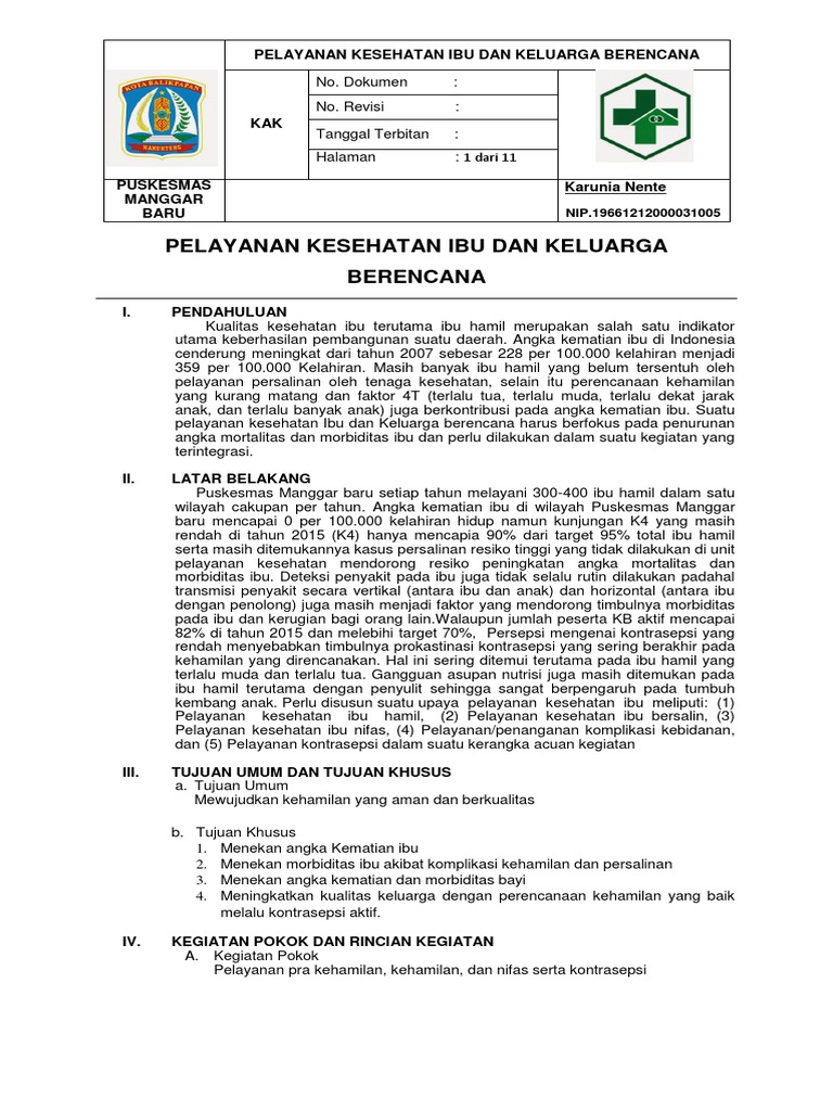 Kak Pelayanan Kia KB | PDF