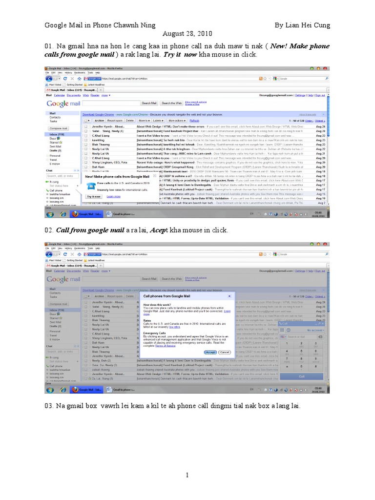 Gmail in Phone Chawnh Ning | PDF | Gmail | Computing