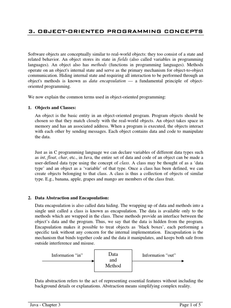 Java Chapter 3 Pdf Inheritance Object Oriented Programming Method Computer Programming