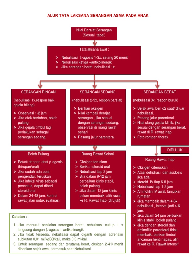 Alur Tata Laksana Serangan Asma Pada Anak | PDF