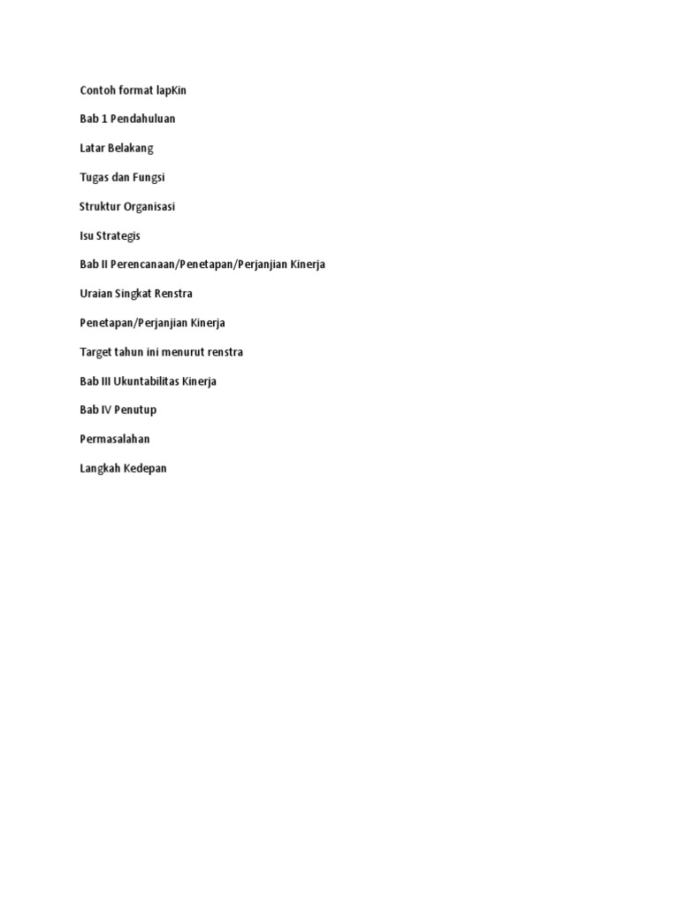 Contoh Format Lapkin | PDF