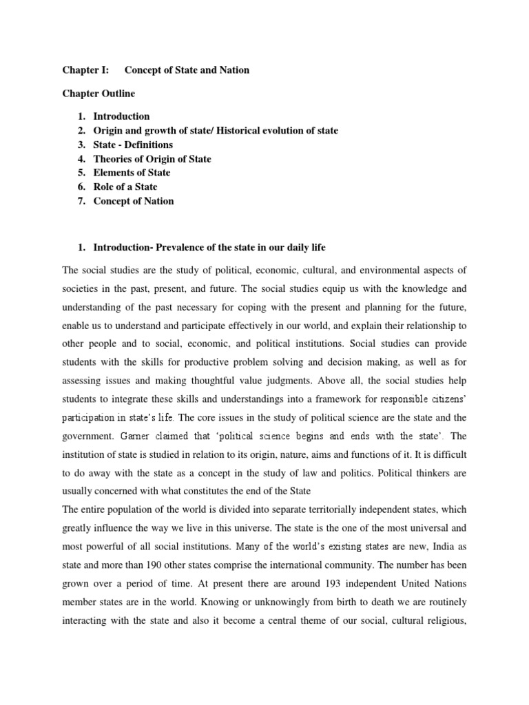 Understanding the Evolution and Concept of the State: From Ancient ...